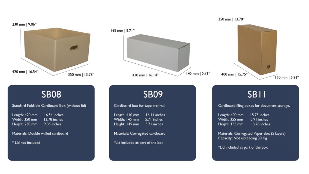 Storage Boxes Retail - AEGIS Secure Data Solutions Services